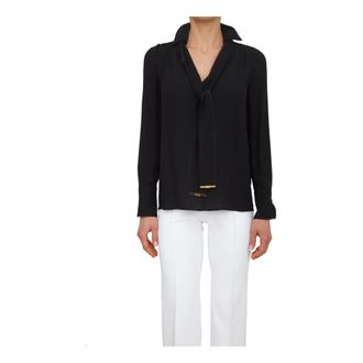 Elisabetta Franchi Damen, Blusen & Hemden, Schwarzk, MGr&ouml;&szlig;e
