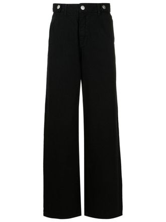 MISCI Chanfro Jeans mit weitem Bein - Schwarz