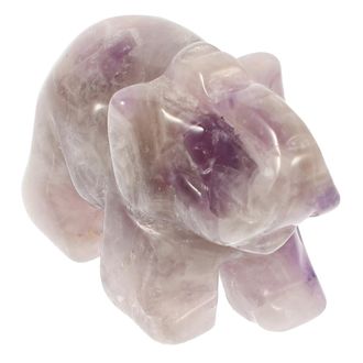 Cabilock Kristall Elefant Figurine Aus Nat&uuml;rlichem Amethyst Handgefertigte Elefantenstatue F&uuml;r Moderne Wohnr&auml;ume Dekoration F&uuml;r Zuhause Und Besondere Anl&auml;sse