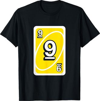 Uno Halloween Gelb 9 Karte T-Shirt