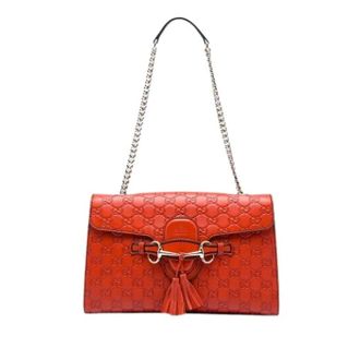 Gucci Pre-owned Emily Shoulder Bag - Femme - Pre-owned - Orange - Taille: ONE Size
