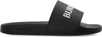 Burberry Homme, Chaussures, Noir, Taille: 44 EU Slides en caoutchouc