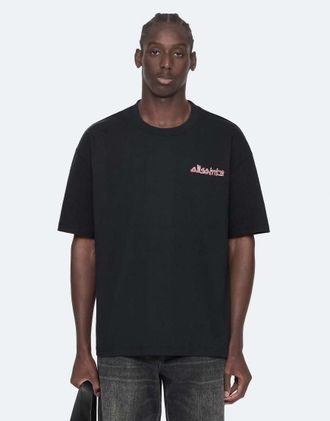 AllSaints Stanza t-shirt col rond &agrave; manches courtes noir d&eacute;lav&eacute;