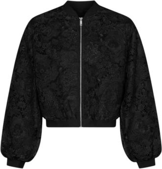 John Richmond Homme, Vestes, Noir, Taille: 38 FR Bomber en dentelle