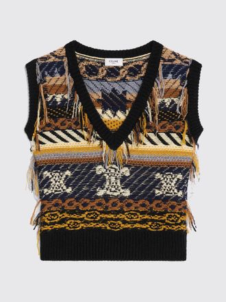 Celine Gilet Femme couleur Multicolore