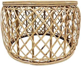 Paris Prix Paris Prix - Table dAppoint en Rotin Massa 60cm Naturel