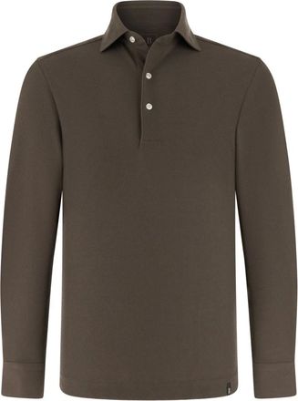Boggi Milano Homme, Tops, Brun, Taille: M Polo japonais en jersey