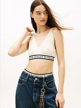 Tommy Hilfiger Brassière Tommy Girl en maille de pure laine