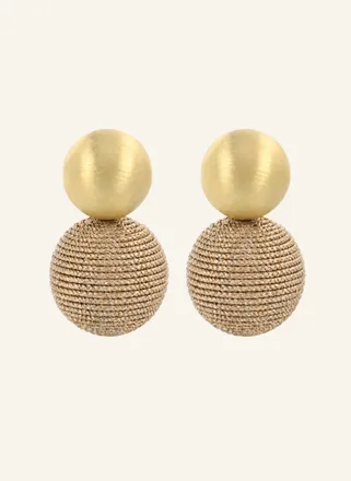 Lott. Gioielli Lott.Gioielli Ohrh&auml;nger Zinnia Ce Si Silk Braided Globe M Champagne By Glambou gold
