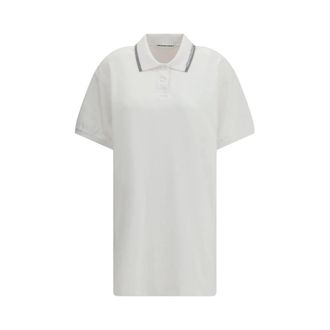 Alexander Wang Relaxed Polo Baumwoll-Minikleid - - Dresses - Damen - Wei&szlig; - S
