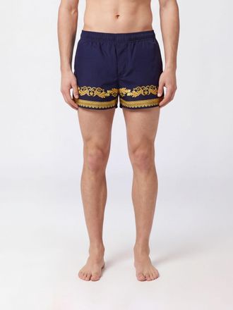 Versace Short de bain avec imprim&eacute; Baroque et taille mi-haute