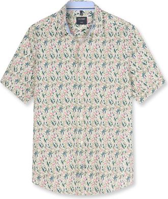Olymp Casual, Regular Fit, Kurzarmhemd mit buntem floralem Print in