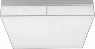 Globo Lighting Deckenlampe Deckenleuchte Wohnzimmerlampe Esszimmerleuchte Flurleuchte, dimmbar, Metall weiß, led 36W 2200Lm warmweiß, LxBxH 60x60x12cm