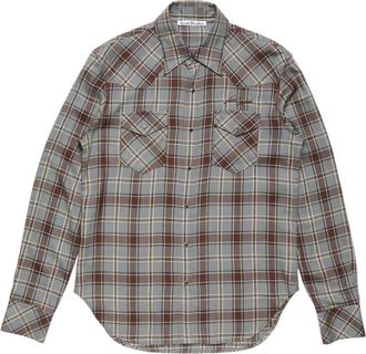 Acne Studios Chemise &agrave; carreaux en flanelle boutonn&eacute;e - Homme - Chemises - Multicolore - Taille: M