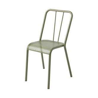 Tolix Chaise empilable T37 - Vert - Acier inoxydable - Designer Xavier Pauchard