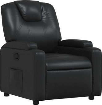 vidaXL Schwarzer Kunstleder Relaxsessel