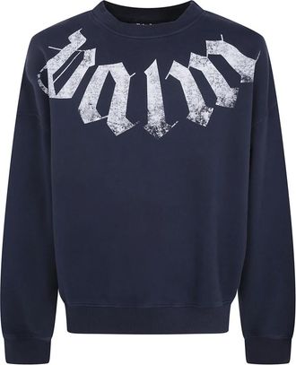 Palm Angels Homme, Sweatshirts et sweats &agrave; capuche, Bleu, Taille: L SweaT-shirts