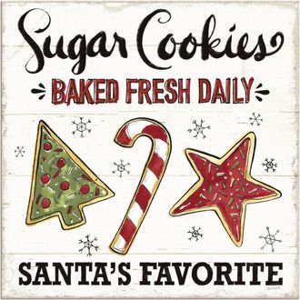 Artland Leinwand Wandbild Weihnachten 50x50 cm - Winterbild,Christmas Treats II - Weihnachtsbilder für die Wand U5YW