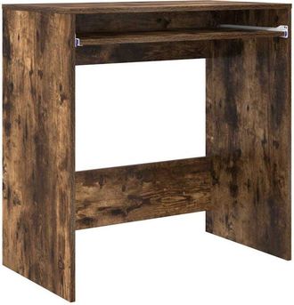 vidaXL Vidaxl - Tisch mit Regal R&auml;uchereiche 77,5 x 43 x 79 cm Holzwerkstoff