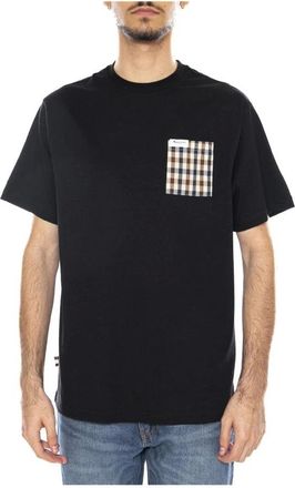 Aquascutum Homme, Tops, Noir, Taille: S Crew Neck Pocket T-Shirt