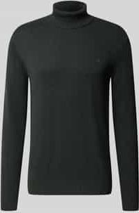 Christian Berg Regular Fit Strickpullover aus Baumwoll-Woll-Mix mit Rollkragen