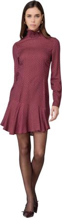 Mar De Margaritas Femme, Robes, Rouge, Taille: 42 FR Astrid Short Turtleneck Dress