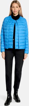 Betty Barclay Daunenweste BETTY BARCLAY Damen mit Rundhalsausschnitt, Damen, Gr. 36, campanula, Obermaterial: 100% Polyester. F&uuml;llung: 90% Daunen, 10% Federn, figur