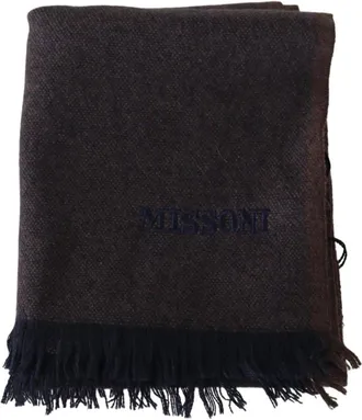 Missoni Homme, Accessoires, Brun, Taille: ONE Size &Eacute;charpe en cachemire