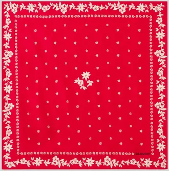 Claudie Pierlot Foulard carr&eacute; rouge