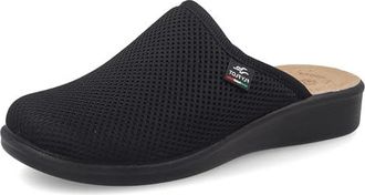 FLY FLOT Femme Ciabatta Donna Con Tomaia Fresh Rete Elastica, Sottopiede Imbottito in Pelle E Antishock Sandale Glissante, Noir, 40 EU