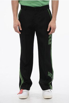 Off-white Trousers BUFFALO With Contrasting Side Stripe size 50