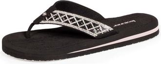 Isotoner Tongs femme ultra confortables, tiges en perles