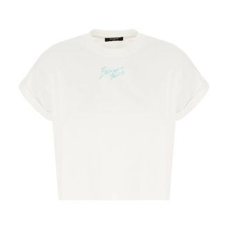 Balmain T-Shirt mit Logo-Print - - Tops - Damen - Wei&szlig; - M