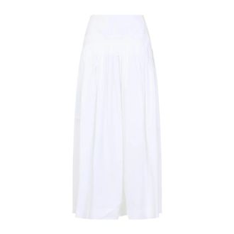 Lanvin Basque Midi-Rock - - Skirts - Damen - Wei&szlig; - S