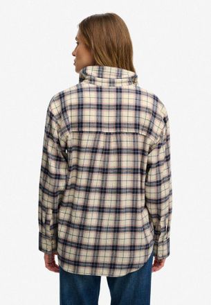 Superdry Karobluse CHECK FLANNEL RELAXED SHIRT Baumwolle, relaxed fit, aus weichem Flanell