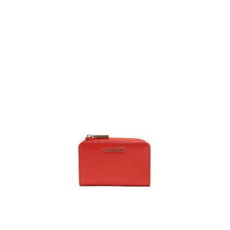 Coccinelle Soft Bovine Leather Card Case - Red