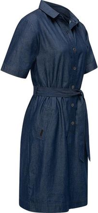 Ragwear Jeanskleid Rozyna Denim Midikleid in Denim-Optik mit Haifisch-Kragen