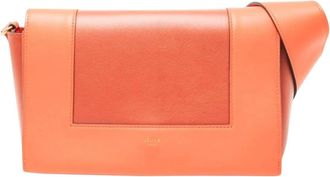 Celine Sac bandouli&egrave;re en cuir pr&eacute;-poss&eacute;d&eacute; - Femme - Pre-owned - Orange - Taille: ONE Size