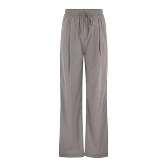 Herno Pantalon large en nylon - Femme - Pantalons - Gris - Taille: 36 FR