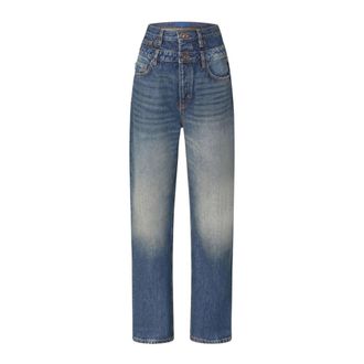 HUGO BOSS High-Waist Gerades Jeans mit Weitem Saum - - Jeans - Damen - Blau - W29 L32