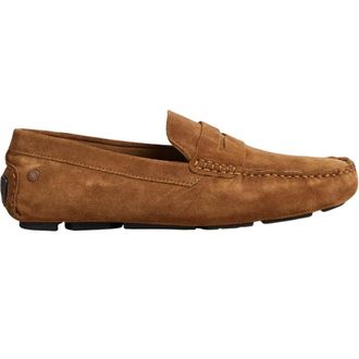Jack & Jones Jack And Jones - Jensen Halbschuhe f&uuml;r Herren, Wildleder, Zum Anschl&uuml;pfen (Cognacfarbe)