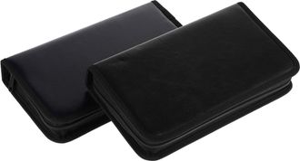 Valiclud 2 St&uuml;ck Teiliges CD Case Gro&szlig;er Fassungsverm&ouml;gen CD Halter Auto Kompakte DVD Aufbewahrungsbox Kratzfest und Feuchtigkeitsbest&auml;ndig f&uuml;r Fahrzeug und Un