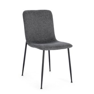BIZZOTTO Sedia Rinas Con Struttura In Compensato, Per Arredo Interno 44 X 56 X H 81 Cm -grigio Scuro / Confezione Da 4 Pezzi