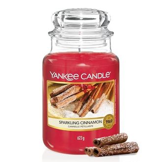 Yankee Candle Company Yankee Candle bougie jarre parfum&eacute;e | grande taille | Cannelle p&eacute;tillante | jusqu&agrave; 150 heures de combustion