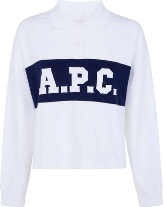 A.P.C. A. P.C. Poloshirt - Wei&szlig;