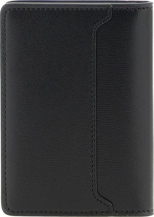 Fendi Calfskin Leather Card Case - Black