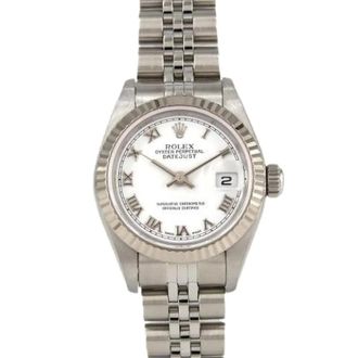 Rolex Montre Pre-owned Datejust en acier inoxydable et or blanc - Femme - Pre-owned - Blanc - Taille: ONE Size