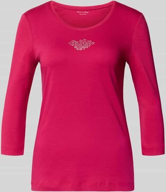 Christian Berg Longsleeve mit Ziersteinbesatz