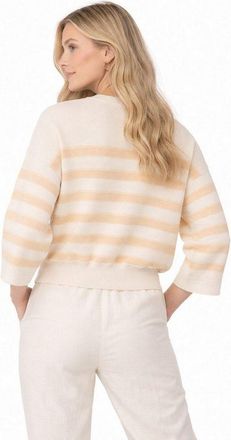 YaYa Rundhalspullover Strickpullover mit Streifen