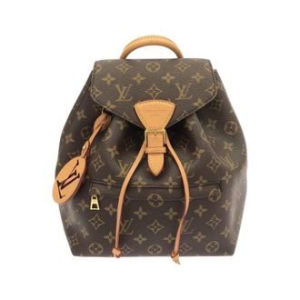 Louis Vuitton Pre-owned Sac &agrave; dos Montsouris Monogram - Femme - Pre-owned - Brun - Taille: ONE Size